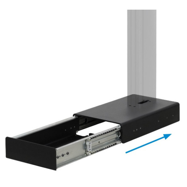 BT8587 B-Tech Support à fixer au sol avec base rétractable